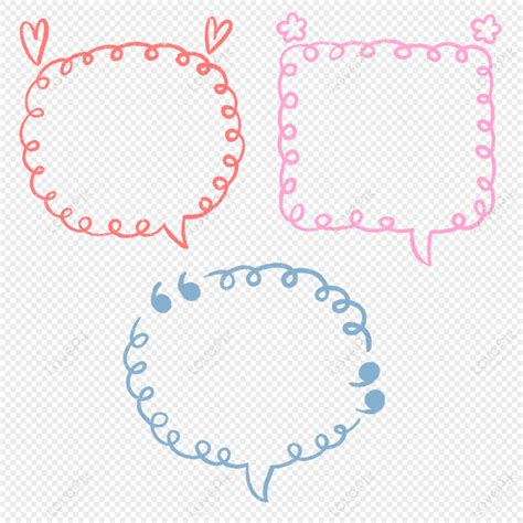 손으로 그리는 원 테두리 Png 일러스트 무료 다운로드 Lovepik