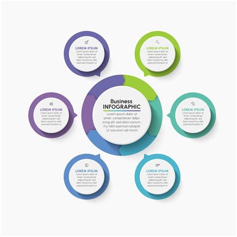Premium Vector Presentation Business Circle Infographic Template