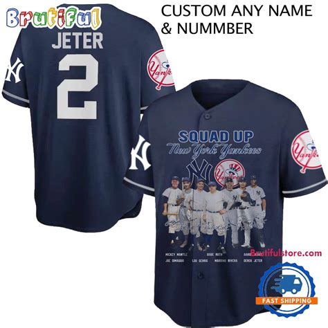 New York Yankees Team Player Name 2025 Baseball Jersey