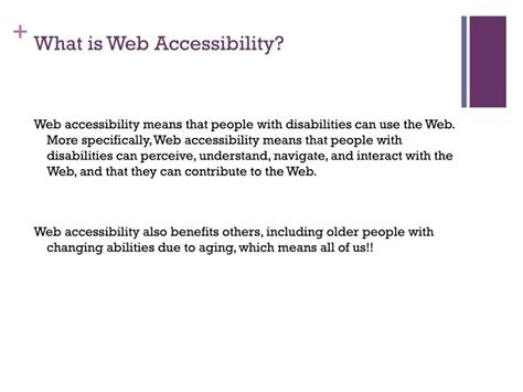 Ppt What Is Web Accessibility Powerpoint Presentation Free Download