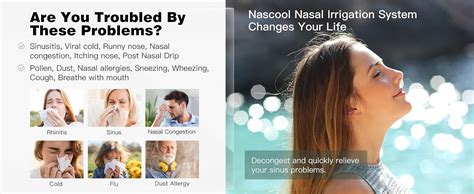 Nascool Electric Nasal Irrigation System With 50 Salt