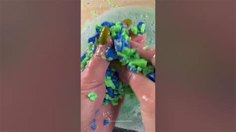Playing With Colorful Soap Scrubs Crunchy And Squishy Asmr Satisfying