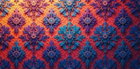 Geometric Damask Pattern With Interlocking Shapes And Subtle Gradient