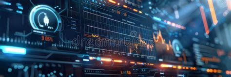 A High Tech Dashboard Displaying Real Time Data On Esg Metrics Stock