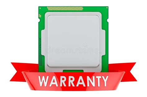 Cpu Warranty Concept 3d Rendering Stock Illustration Illustration Of Storage Isolated 207985068