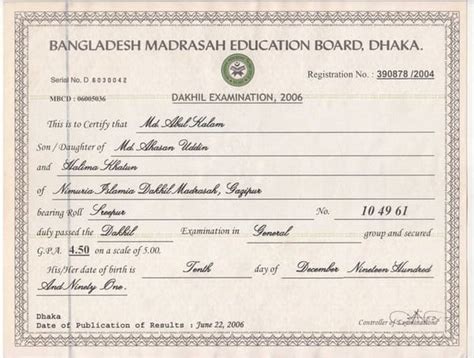 Ssc Certificate Copy