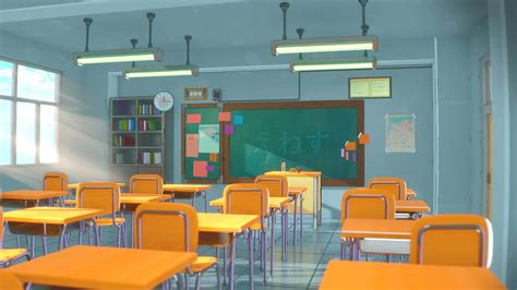 Download Illuminated Modern Classroom Interior Wallpapers Com