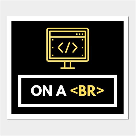 on a break coder programmer developer oof vacation funny pun wall art print