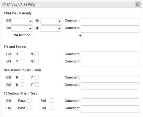 Visual Acuity Tests Library RevolutionEHR