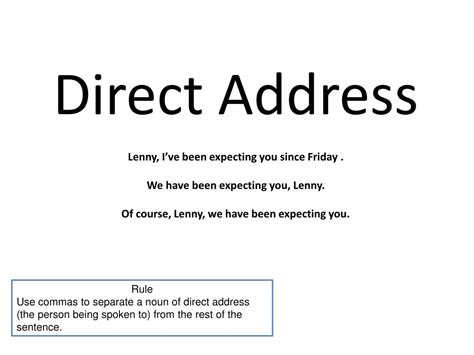 Ppt The Comma Punctuation And Grammar Rhythm And Flow Part Ii Direct