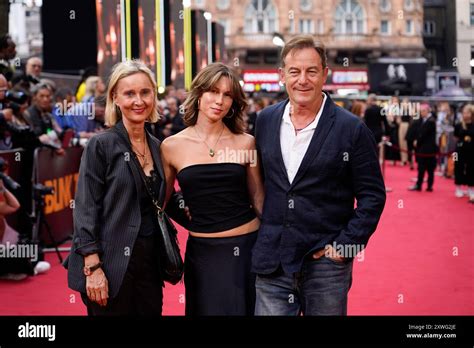 Emma Hewitt Lily Isaacs And Jason Isaacs Pose For Photographs At The
