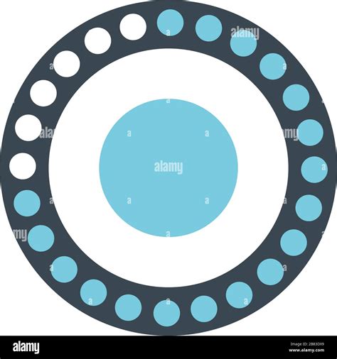 pointed loading circle flat style icon vector design stock vector image