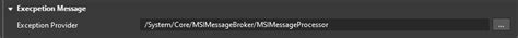 status abort timeout and exception messages
