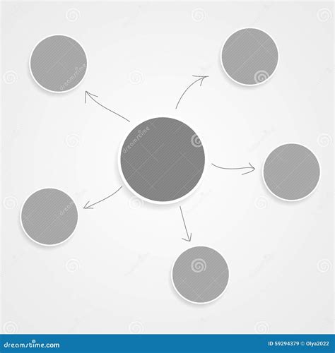 Template Of Mind Map Infographic Stock Vector Image