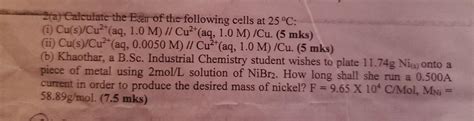 Solved A Derive The Mathematical Expression For I Chegg