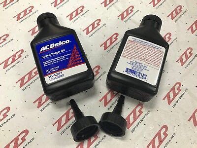 2 4 Oz Bottles Of Genuine Gm Oem Ac Delco Supercharger Oil Eaton Free