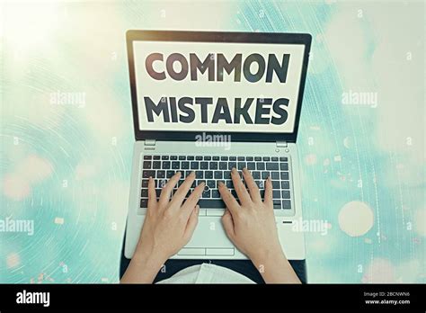 Conceptual Hand Writing Showing Common Mistakes Concept Meaning Actions That Are Often Used