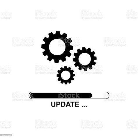 업데이트 아이콘 응용 프로그램 개념을 업그레이드합니다 프로그레스 아이콘입니다 시스템 기호를 새로 고칩니다 벡터 그림 개발에 대한