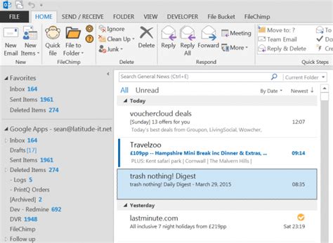 Save Outlook Emails FileChimp
