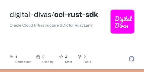 github digital divas oci rust sdk oracle cloud infrastructure sdk