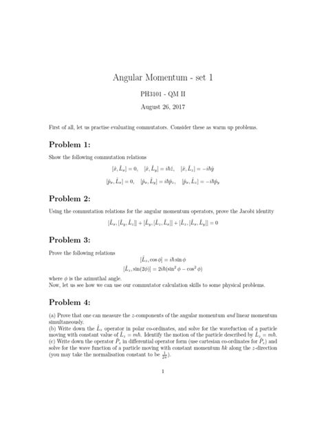 problem set 3 solution angular momentum set 14 pdf wave function