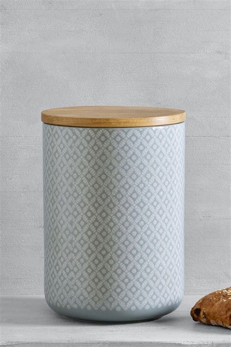 Grey Ceramic Bread Bin At Levi Skipper Blog