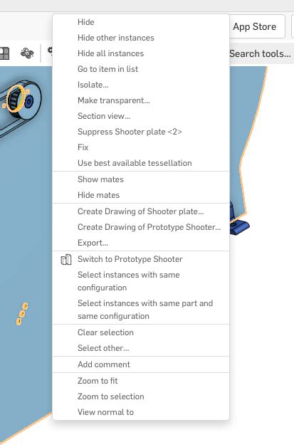 Why Is Edit In Context Not Available In The Right Click Menu — Onshape
