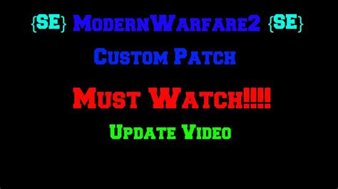 Mw OFW Backup Custom Patch Must Watch YouTube