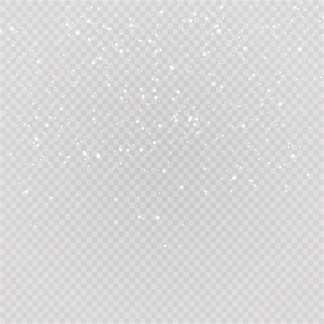 투명 한 배경 벡터 일러스트 레이 션에 고립 된 현실적인 떨어지는 눈송이 프리미엄 벡터
