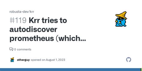 krr tries to autodiscover prometheus which takes time even though p