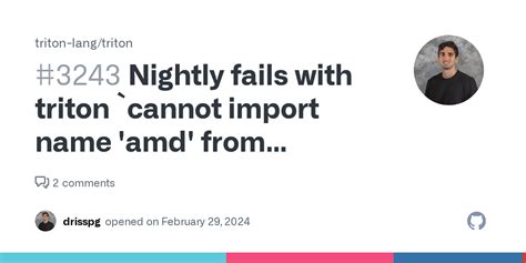 Nightly Fails With Triton Cannot Import Name Amd From Triton C Libtriton Issue