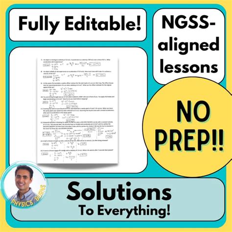 1d Kinematics Homework Set By Physics Burns Tpt