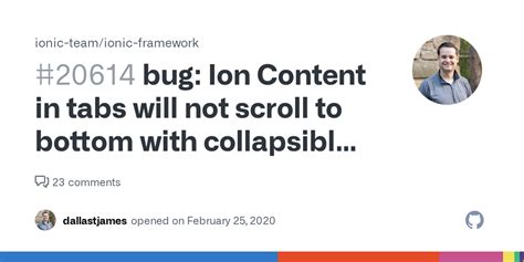 Bug Ion Content In Tabs Will Not Scroll To Bottom With Collapsible Header On Ios · Issue 20614