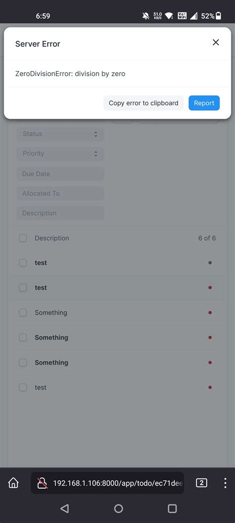 Server Error Modal Popup Not Displaying On Mobile Browsers · Issue