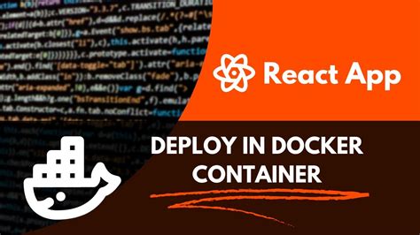 deploy react app in docker container youtube