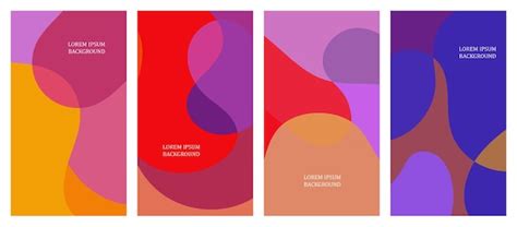 Premium Vector Abstract Wavy Set Background