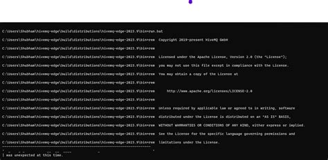 I Am Facing An Issue While Trying To Install Hivemq Edge On Windows Pc
