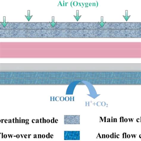 Geometric Schematic Of The Flow Over Membraneless Microfluidic Fuel Cell Download Scientific