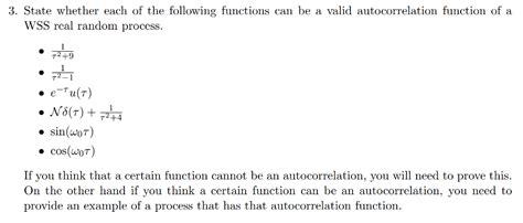 solved 3 state whether each of the following functions can
