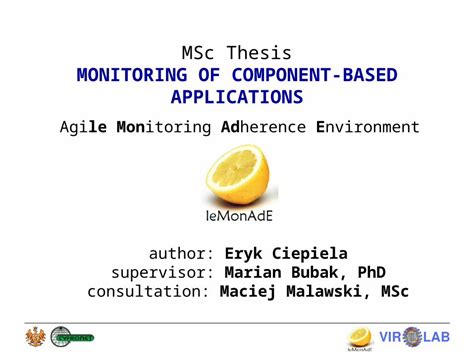 ppt msc thesis monitoring of component based applications agile