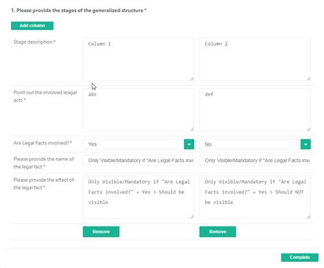 surveyjs dynamic matrix logics independent of column value · issue