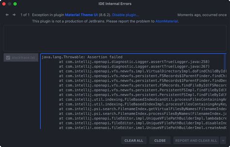 Webstorm Startup Error · Issue 1893 · Chrisrmmaterial Theme Jetbrains · Github