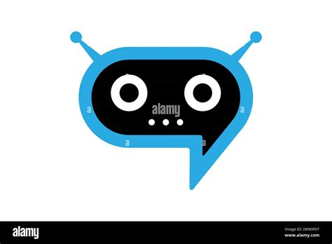 Robot Chat Bot Icon Symbol For Support Service Concept Vector