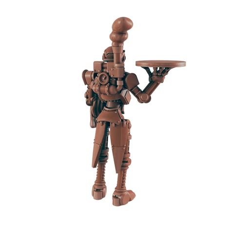 Steam Clockwork Butler Bolts And Brimstone 3d Printed Miniature By Cheddarminis