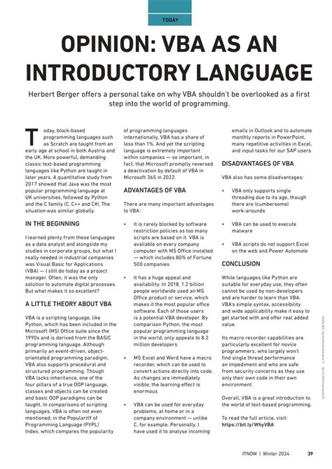 Herbert Berger On Linkedin Vba Programming Itnow Phdresearch Herbert Berger On Linkedin Vba Programming Itnow Phdresearch