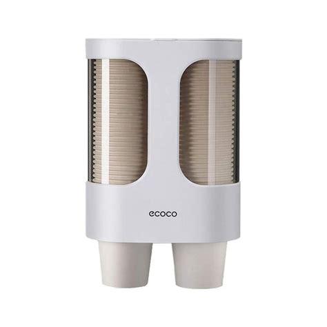Ecoco Disposable Paper Cup Dispenser Wall Mounted