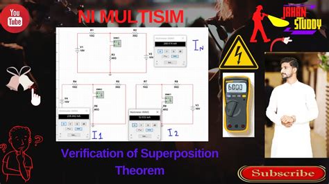Verification Of Superposition Theorem On Multisim Youtube