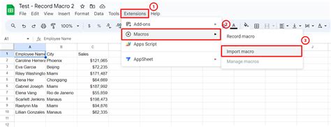 Google Sheets Macros Easy Tips Tricks Record Edit Import Remove