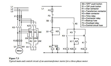 Control Circuit Diagram Of Autotransformer Starter