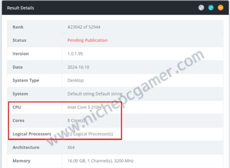 intel core 5 210hがbapcoに掲載。arrow lakeではなくraptor lake refresh refreshか